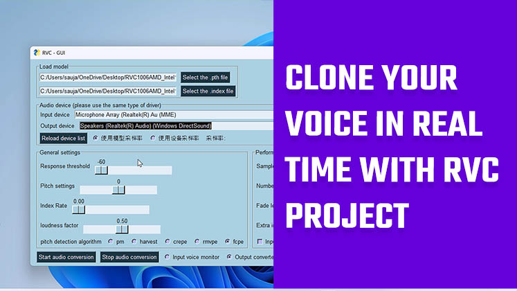 Clone Your Voice in Real Time with RVC Project | Voice Changer Tutorial