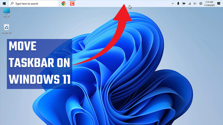 How to move taskbar on windows 11 (24H2)