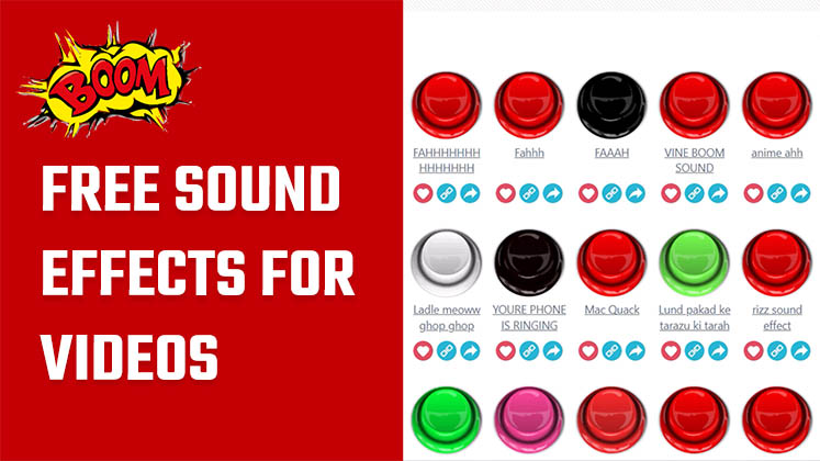 Free Trending Sound Effects for Your Social Media Videos
