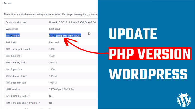 How to update PHP version in WordPress? cPanel
